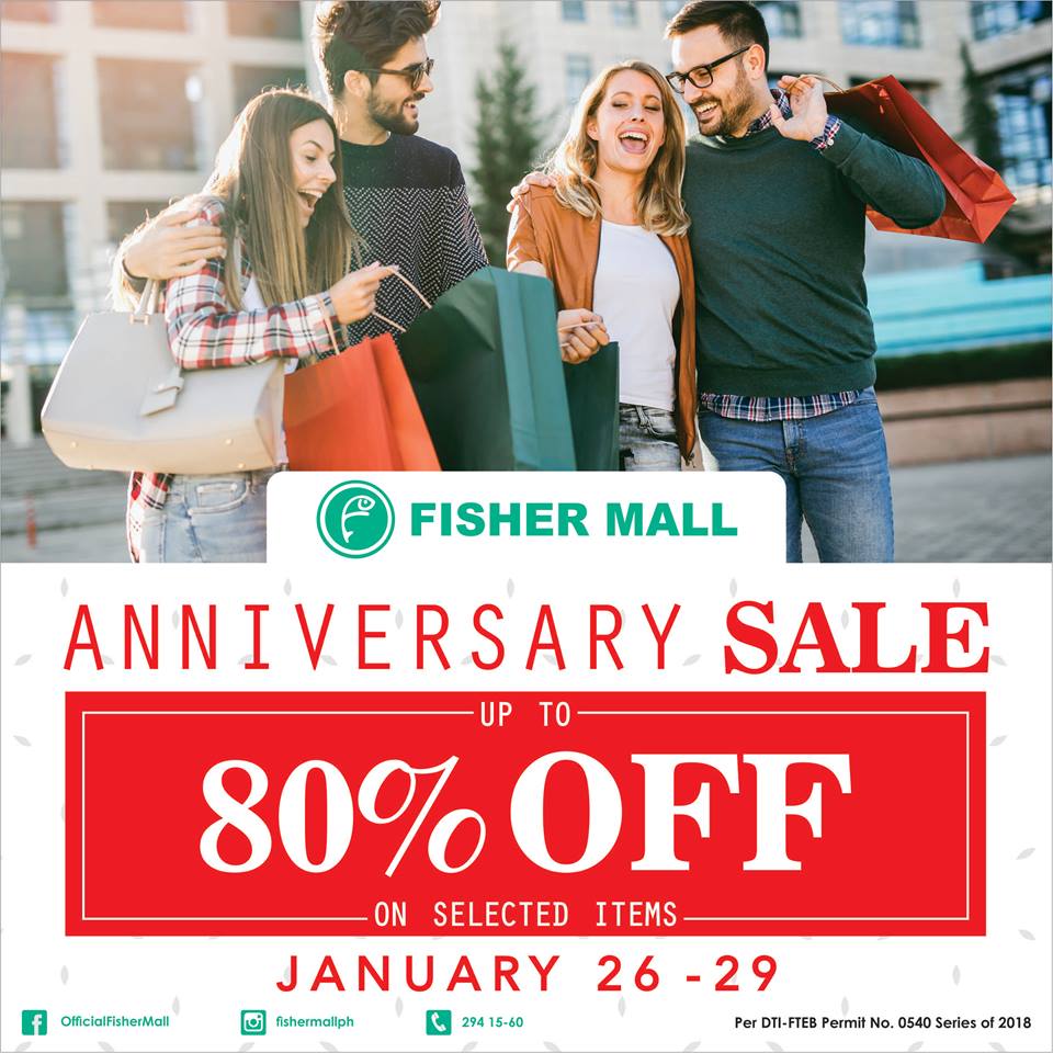 Manila Shopper: Fisher Mall & Department Store Anniversary SALE: Jan 2017