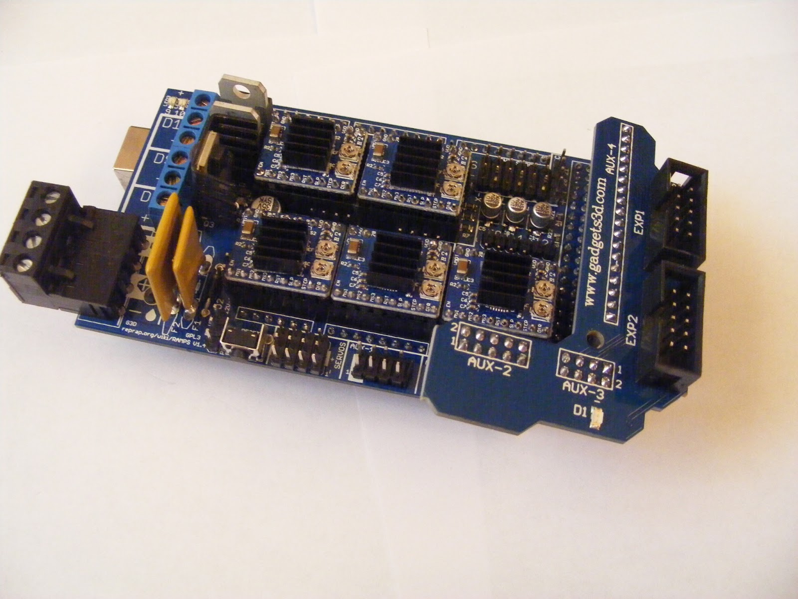 ALF 3D Printer: RAMPS GADGETS3D LCD and SHIELD v1.0