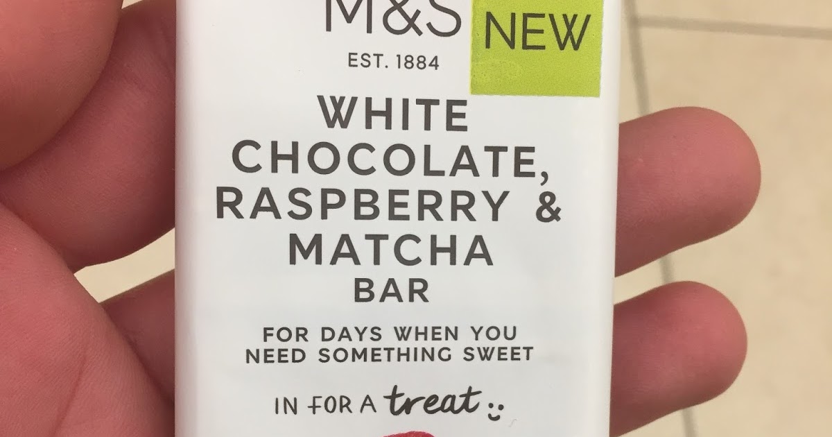 Marks & Spencer White Chocolate, Raspberry & Matcha Bar
