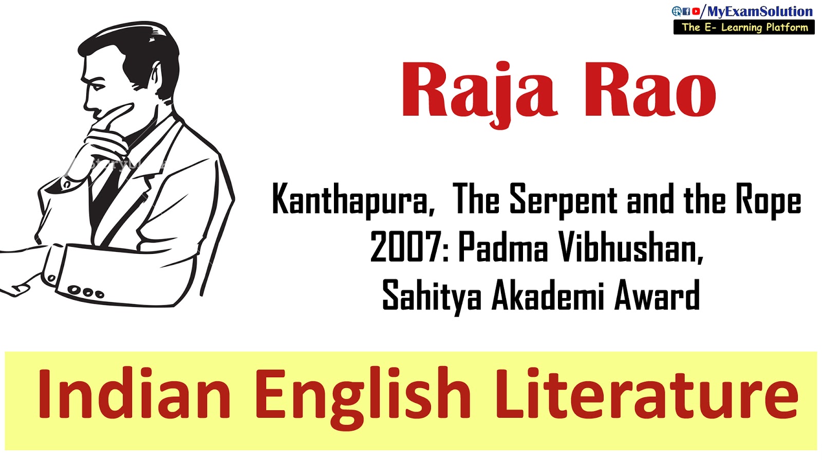 Raja Rao | Indian English Literature - My Exam Solution