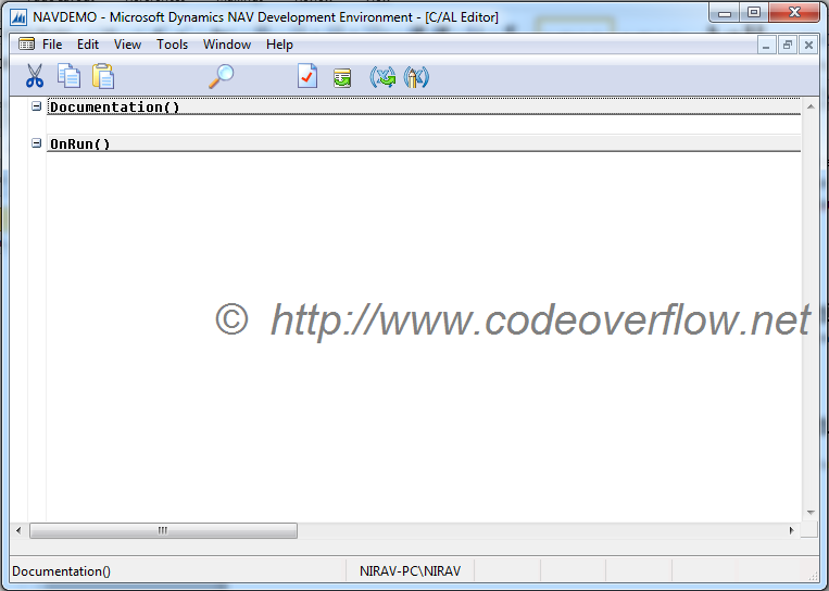 How to create new codeunit in Microsoft Dynamics Navision.