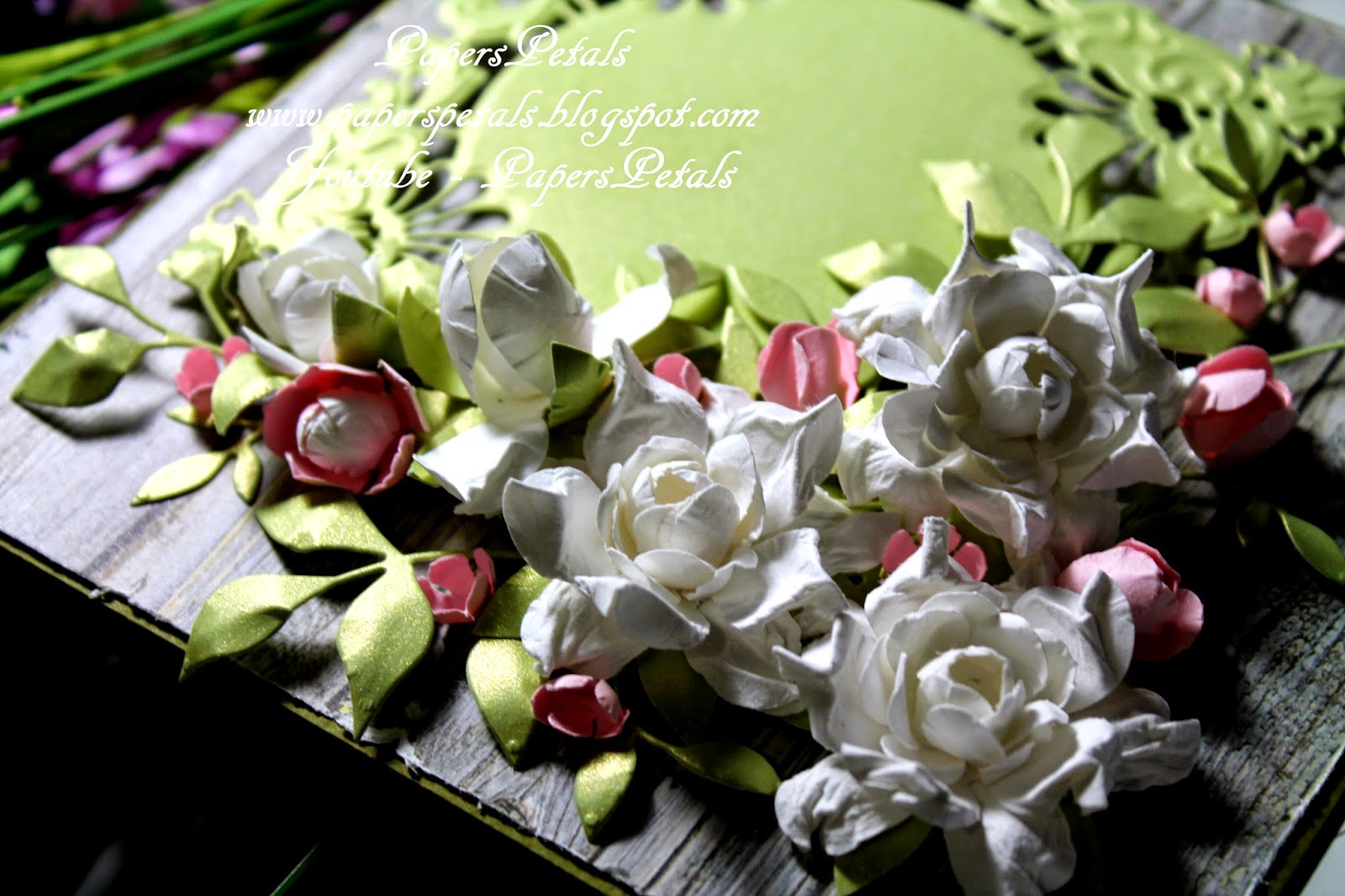 PapersPetals: Gorgeous Gardenia Tutorial
