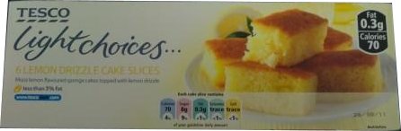 Diets and Calories: Lemon Drizzle Cake Slices – Tesco Light Choices