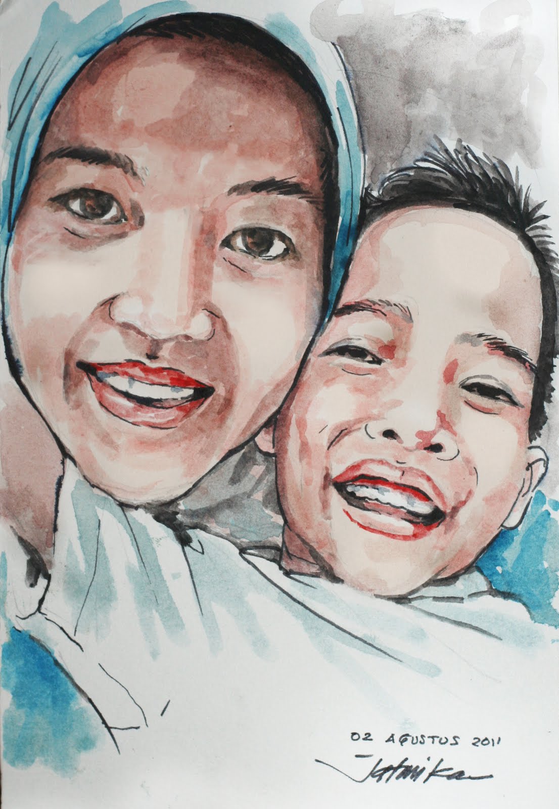 jatmika sketch & drawing: gambar potret