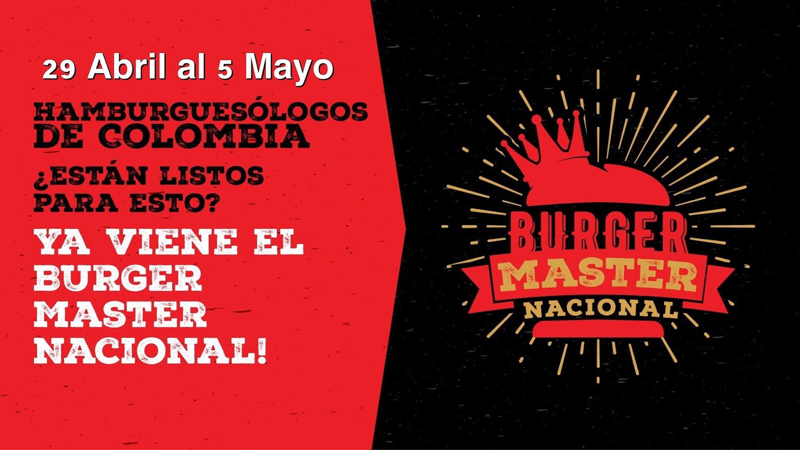 Toda la información sobre Colombia: Burger master 2019