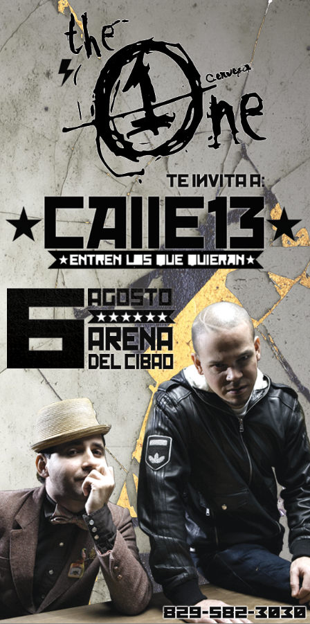 Cerveza The One patrocinador oficial Concierto Calle 13@Santiago de los ...