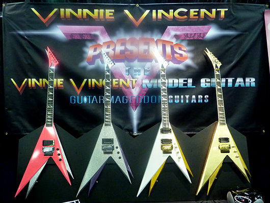 Vinnie Vincent: Guitarmageddon Guitars announcement at NAMM
