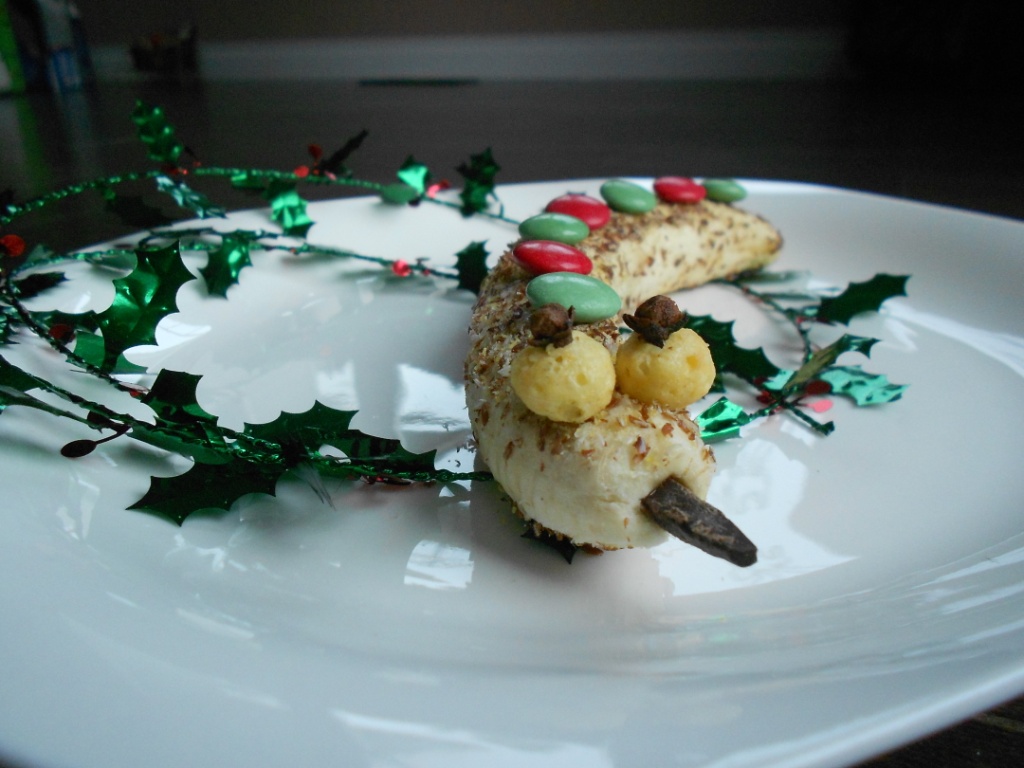 Snacking Squirrel: Christmas Banana Snake