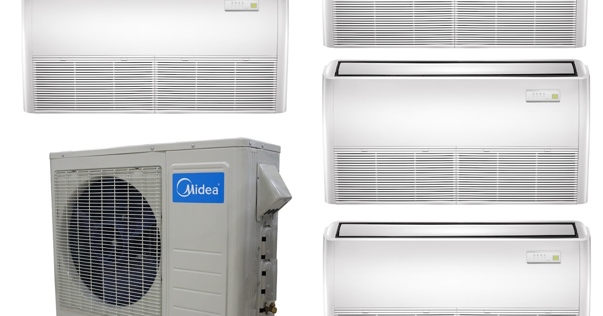 The Best Mini Split: Midea Dual Zone 12k Ceiling Cassette Mini Split ...