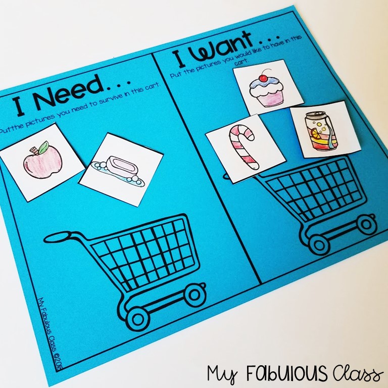 Needs And Wants Sort