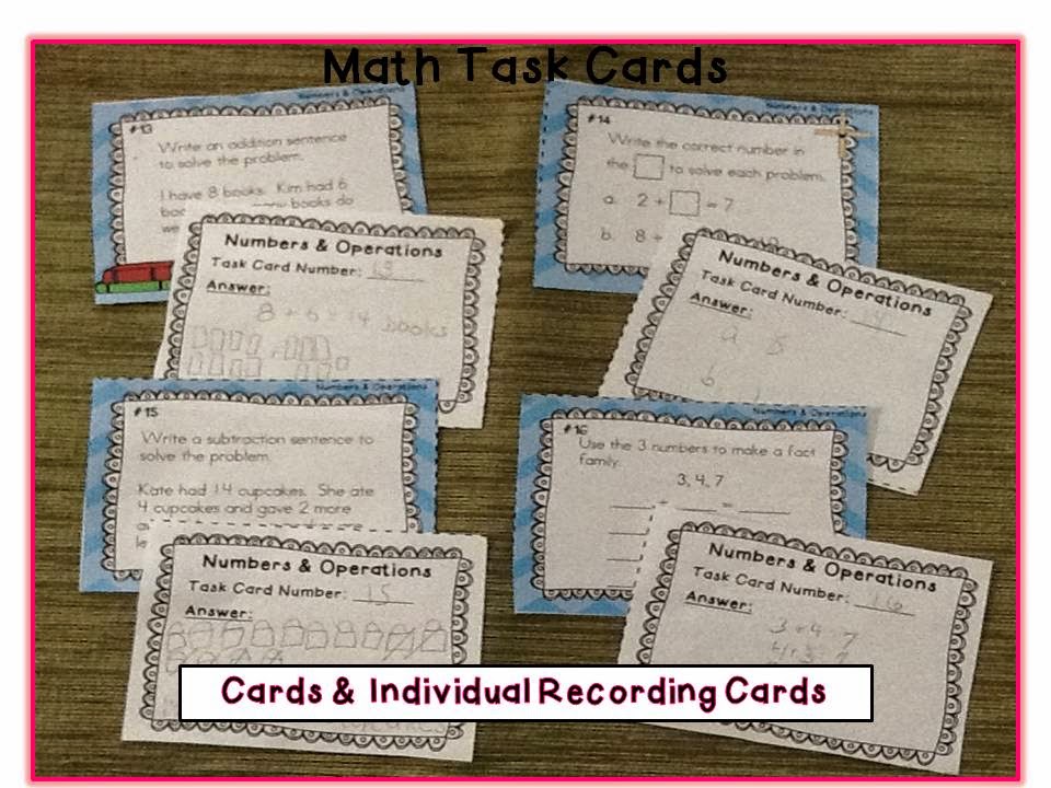 Tricks of the Trade in First Grade: Math Task Cards