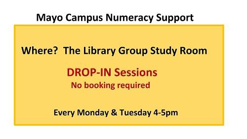 GMIT Libraries: Mayo campus now provides Numeracy support