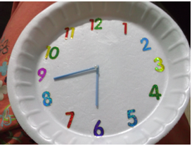 Rokkam Tata: How to make a model Clock with paper plate