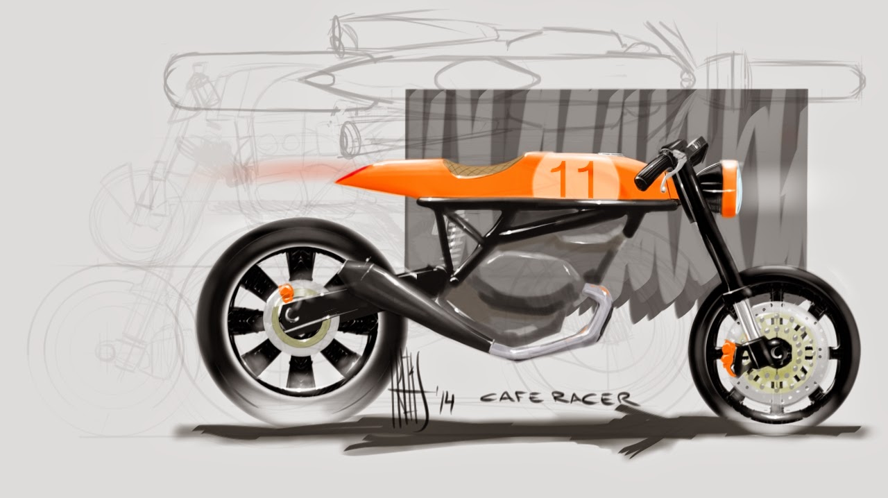 Trelis Design: Cafe Racer bike design (I)