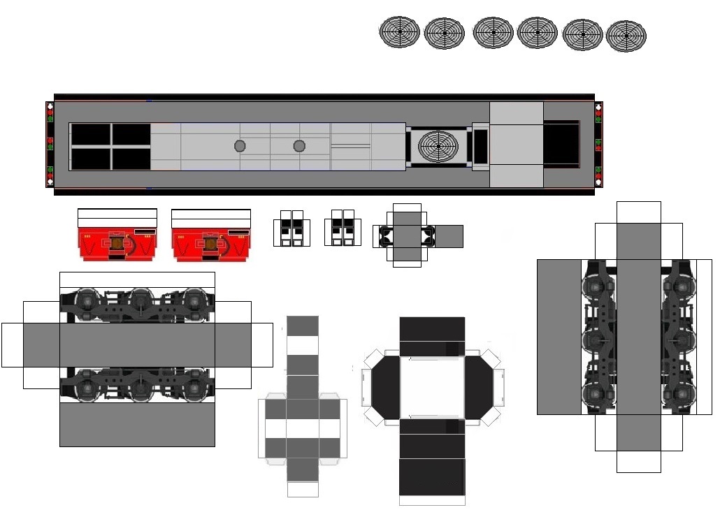 Papercraft Kereta Api.