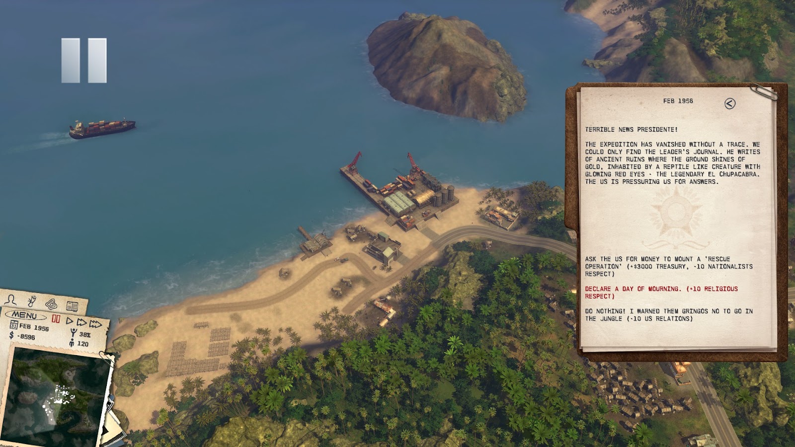 Choose Your Weapon: Tropico 3