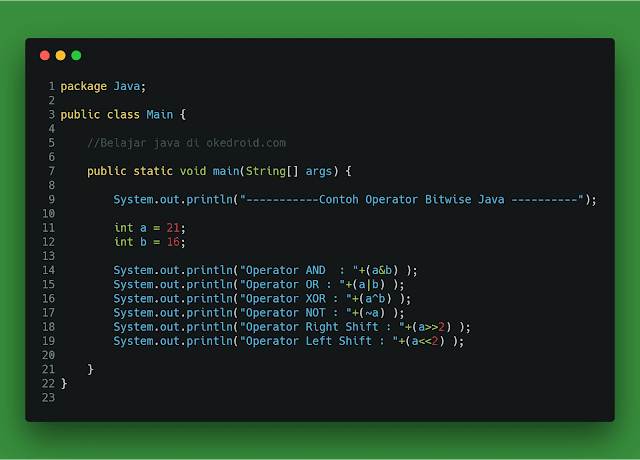 Belajar Mengenal Operator Bitwise Dalam Kegiatan Java Java Media Kita