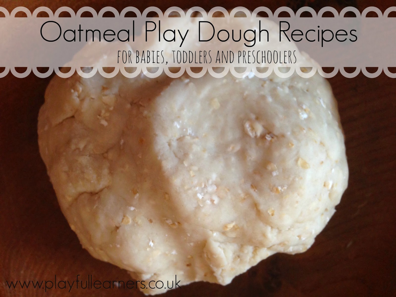 Playful Learners: Oatmeal Play Dough Recipe's