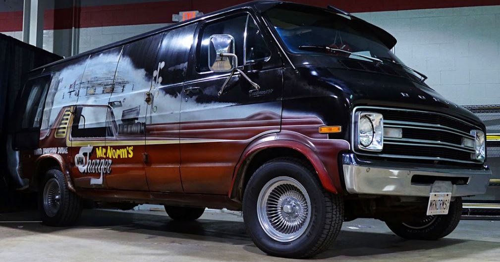 Just A Car Guy: Mr Norm's van.... since 1977, it's been groovy baby ...