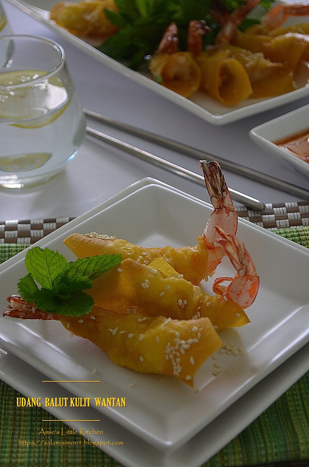 Udang Balut Kulit Wantan Memang Sangat Sedap! - Amie's Little Kitchen