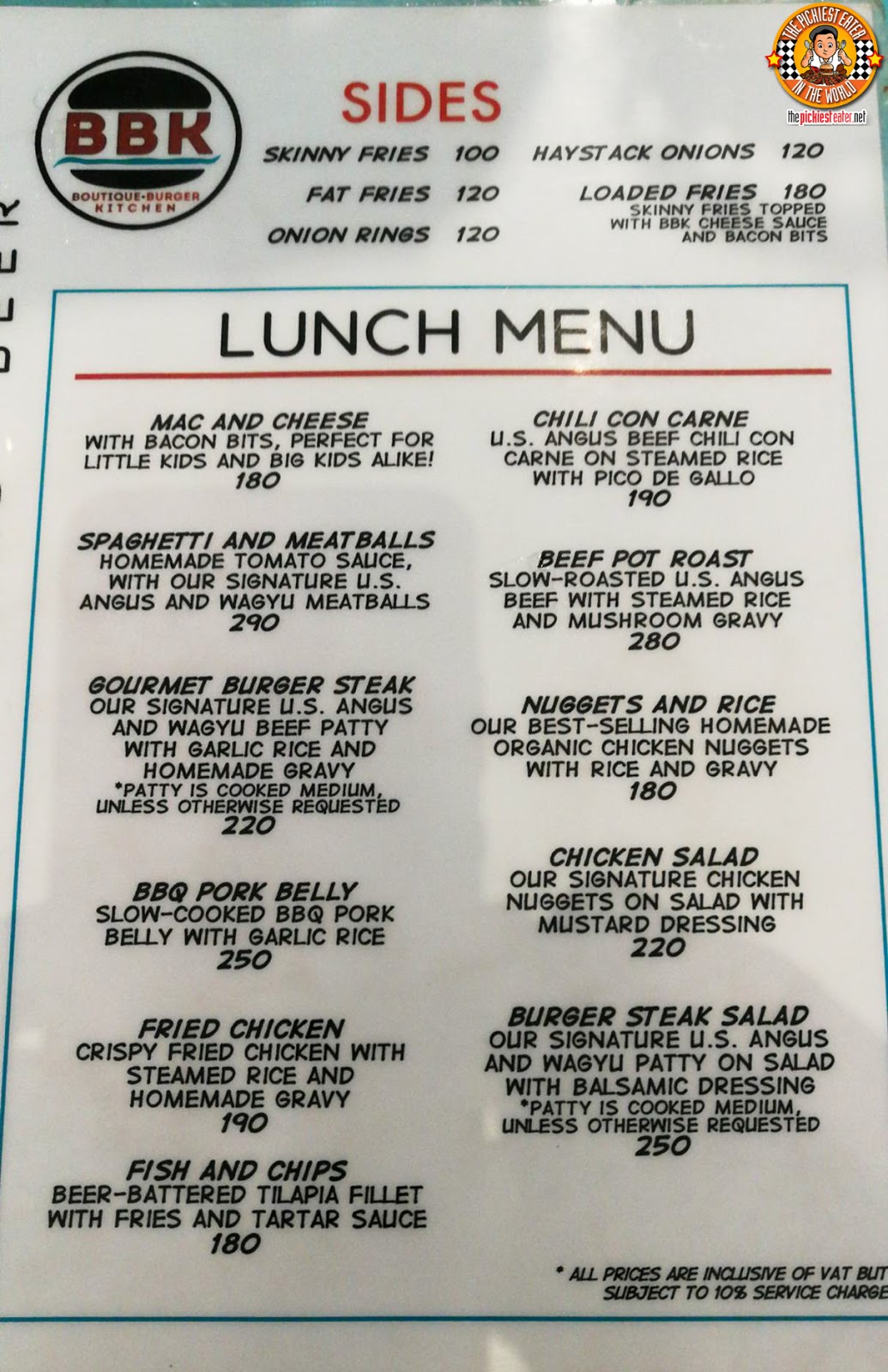 THE PICKIEST EATER IN THE WORLD: BOUTIQUE BURGER KITCHEN: A BURGER ...