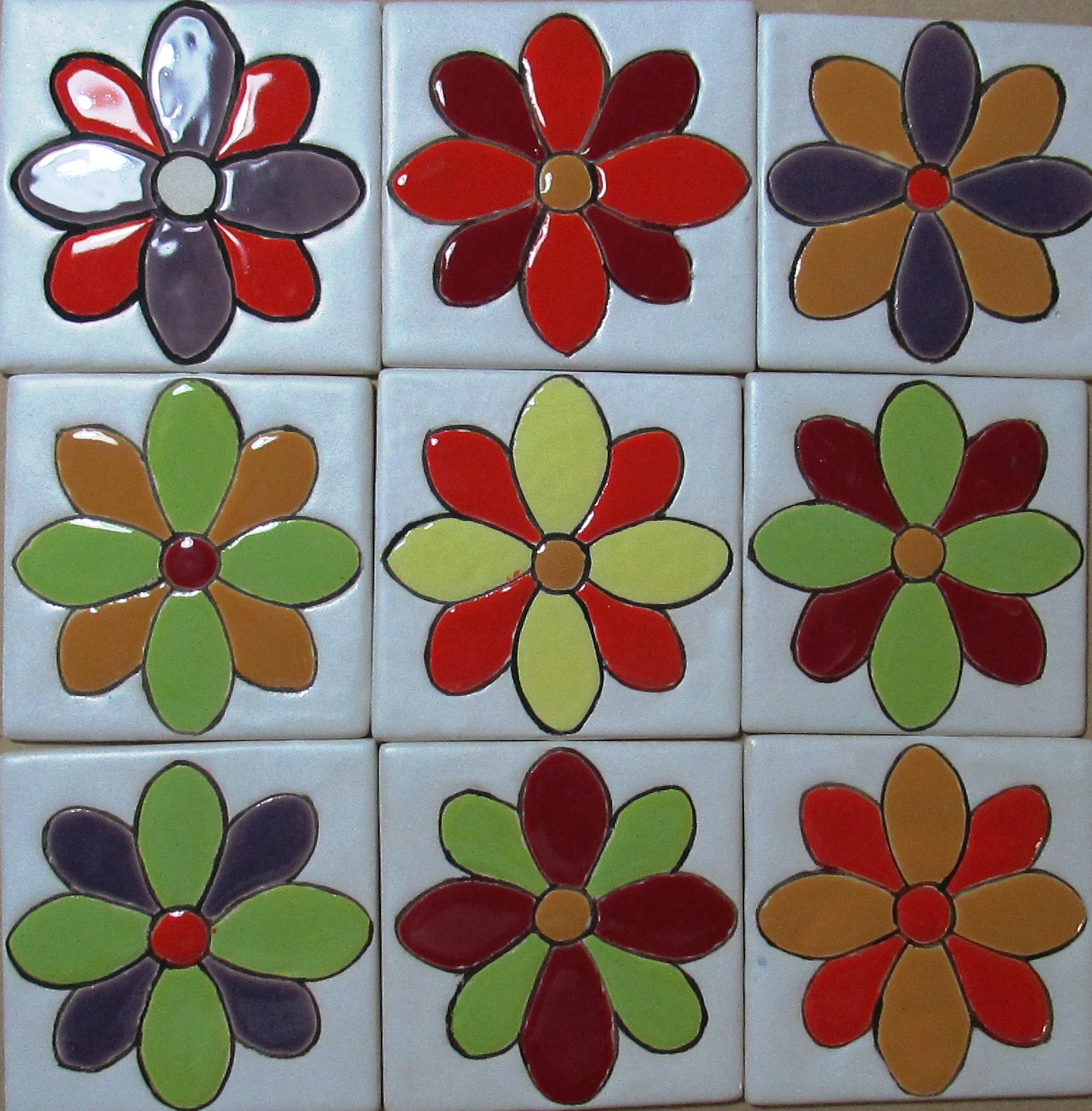 Azulejos con Arte: AZULEJOS ARTESANALES DECORADOS. 10X10CM