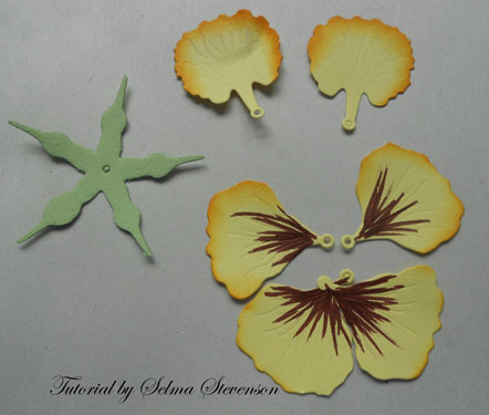 Selma's Stamping Corner and Floral Designs: Pansy Tutorial