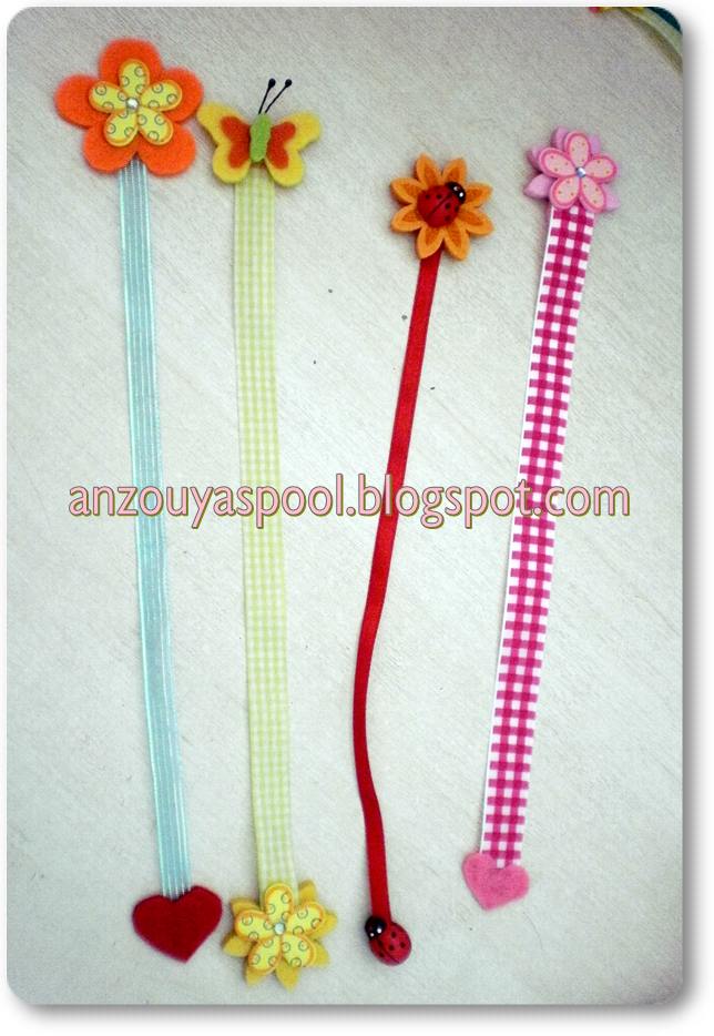 Anzouya: Cute Ribbon Bookmarks