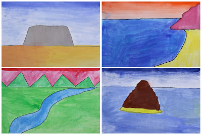 Art With Mr Hall: Reduced Abstract Landscapes