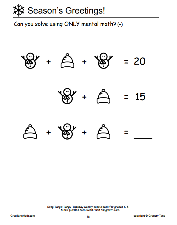 Numeracy Techniques, Strategies and Ideas: Christmas Number Talk ...