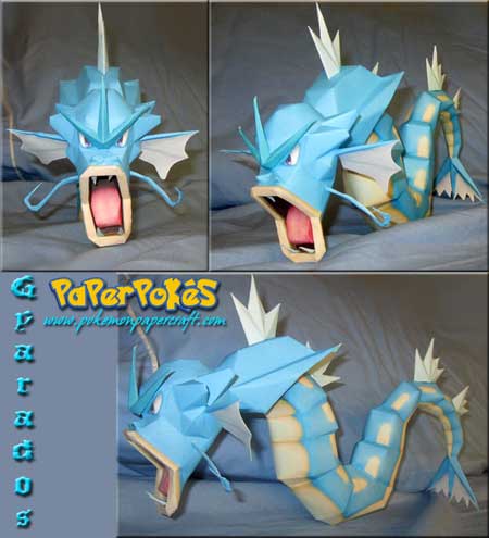 PaperPokés - Pokémon Papercraft: GYARADOS