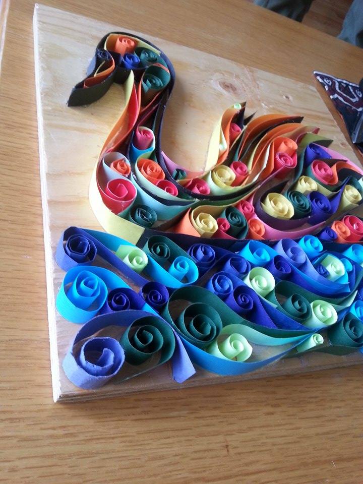 Art by Manahil: Quilled Swan
