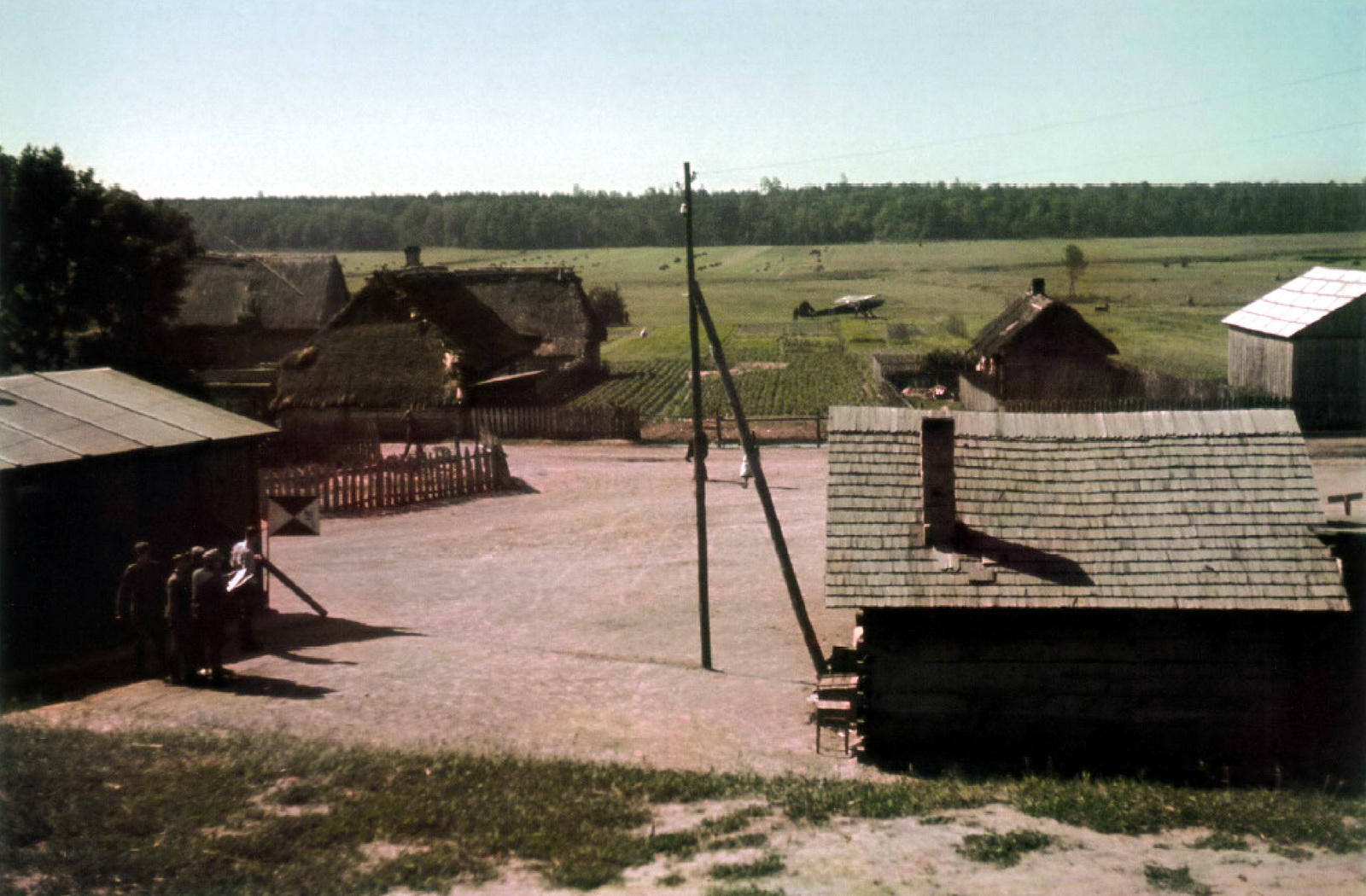 World War II in Color: German Corps HQ in a Small Russian Village