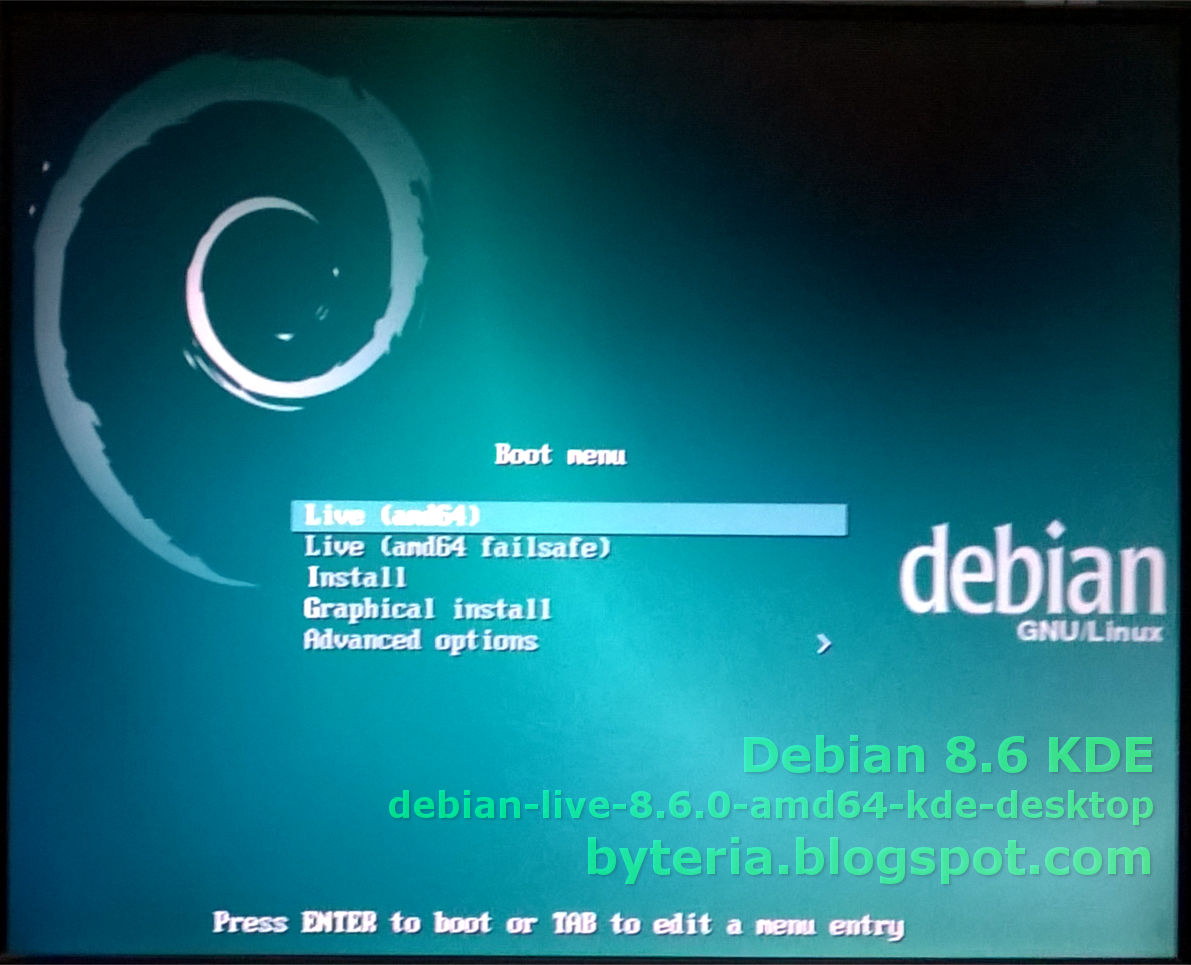 Byteria: Instalação do Debian 8.6 KDE em 18 minutos