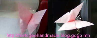 Tsetsgee: Origami butterfly mobile tutorial