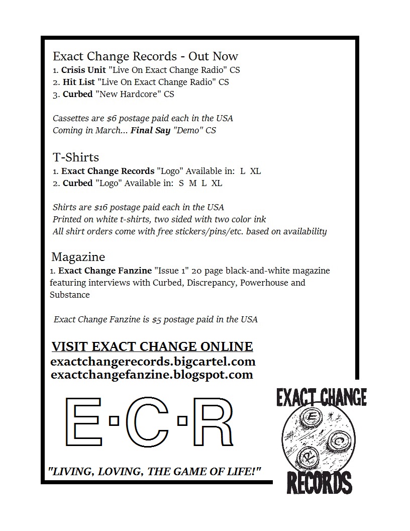 Exact Change: Exact Change Records 005 & more available now