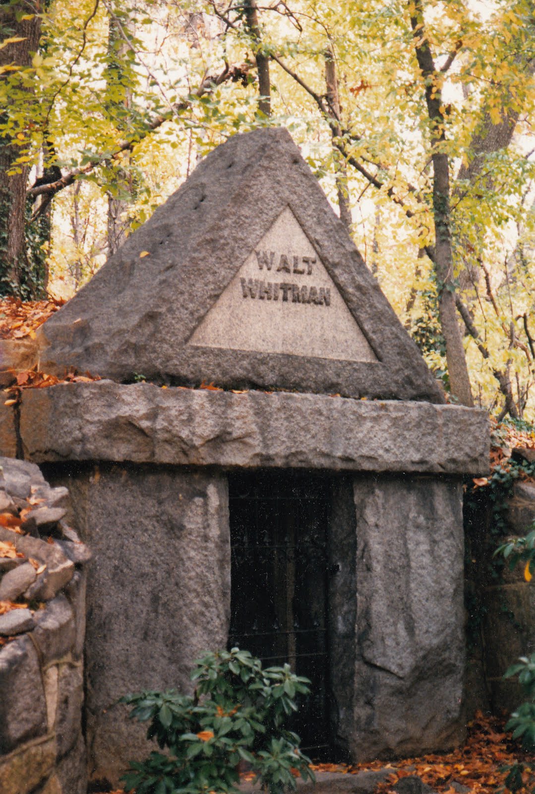 Whitedeercafe: Walt Whitman's Tomb Harleigh Cemetery Camden