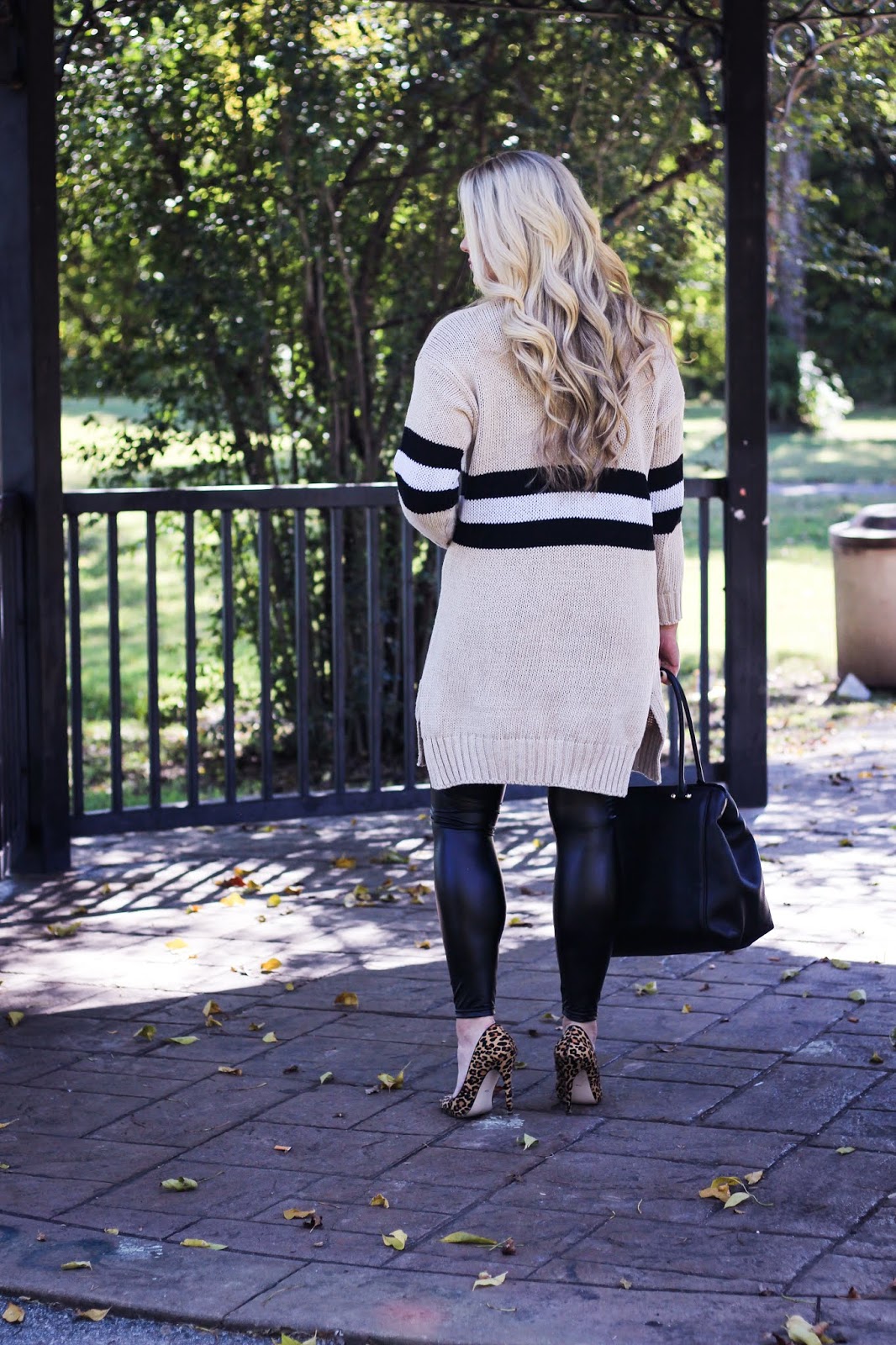 The Blue Diamond: Stripe Colorblock Cardigan