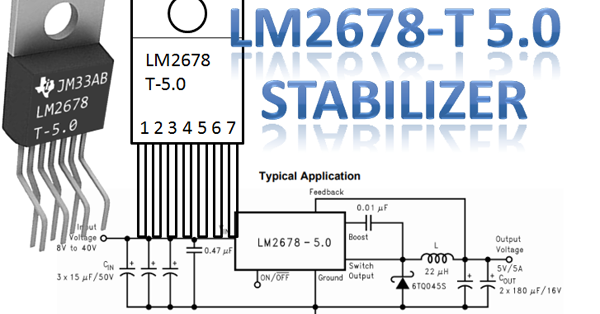 IC LM2678-T 5.0, Berisi Rangkaian Stabilisator 5V, Dengan Arus Suplai ...