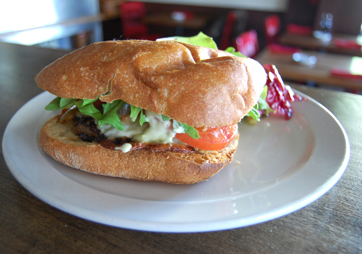 ROSTI TUSCAN KITCHEN: Rosti Cheese Burger with Side Salad