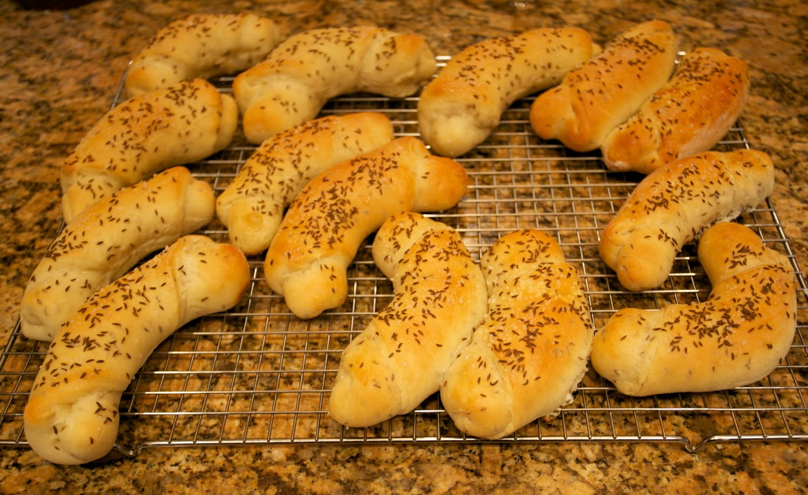 Rozky: Slovak Caraway Salt Rolls