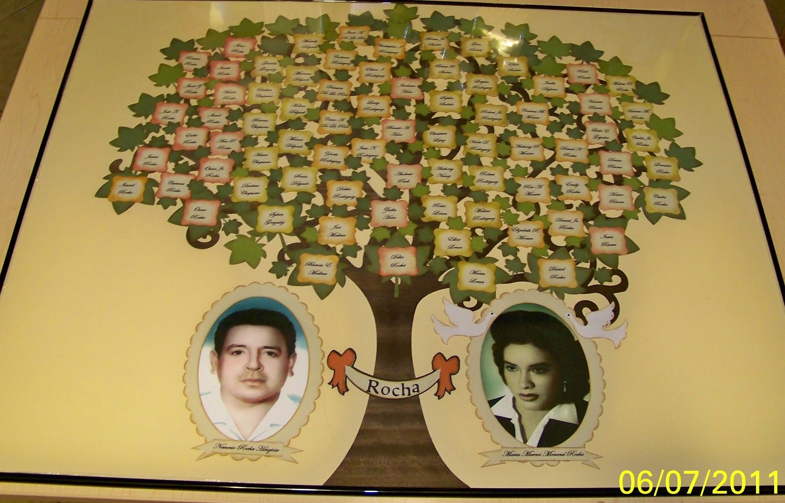 Lisa's Crafts: Rocha Family Tree 2011
