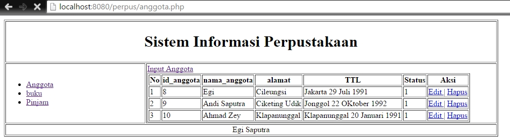 Aplikasi Sistem Perpustakaan dengan PHP & MySQL ~ IT GAPTEK