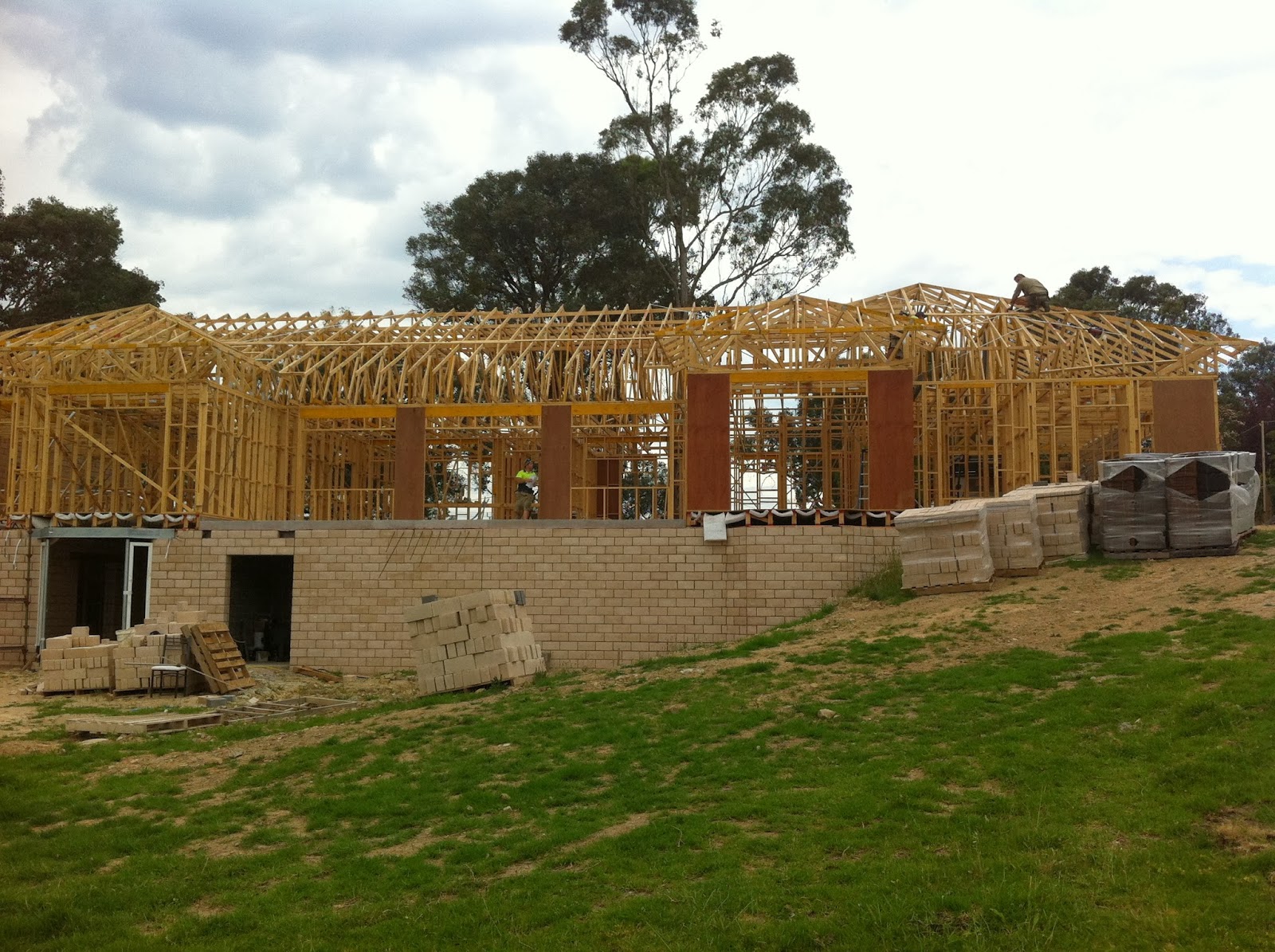 New home build with timbercrete