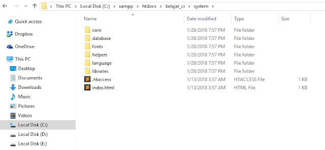 Codeigniter Folder Structure Robians Blog