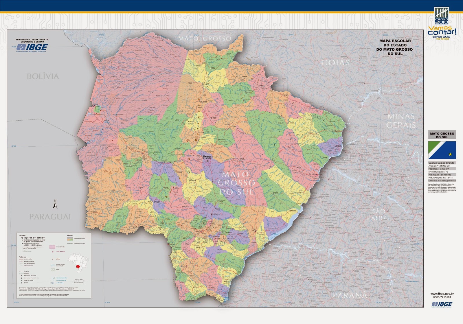 Mapas do Brasil e dos Estados Brasileiros (IBGE)
