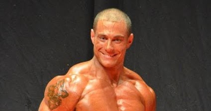 Bodybuilder Bulge, Posing Trunks, VPL: Caleb Blanchard: again, pert VPL ...