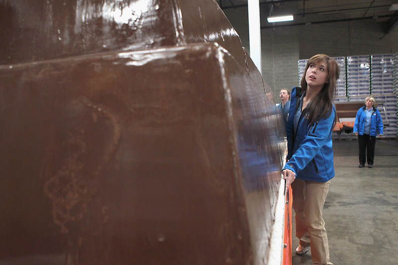fun stocker: The world's largest chocolate bar