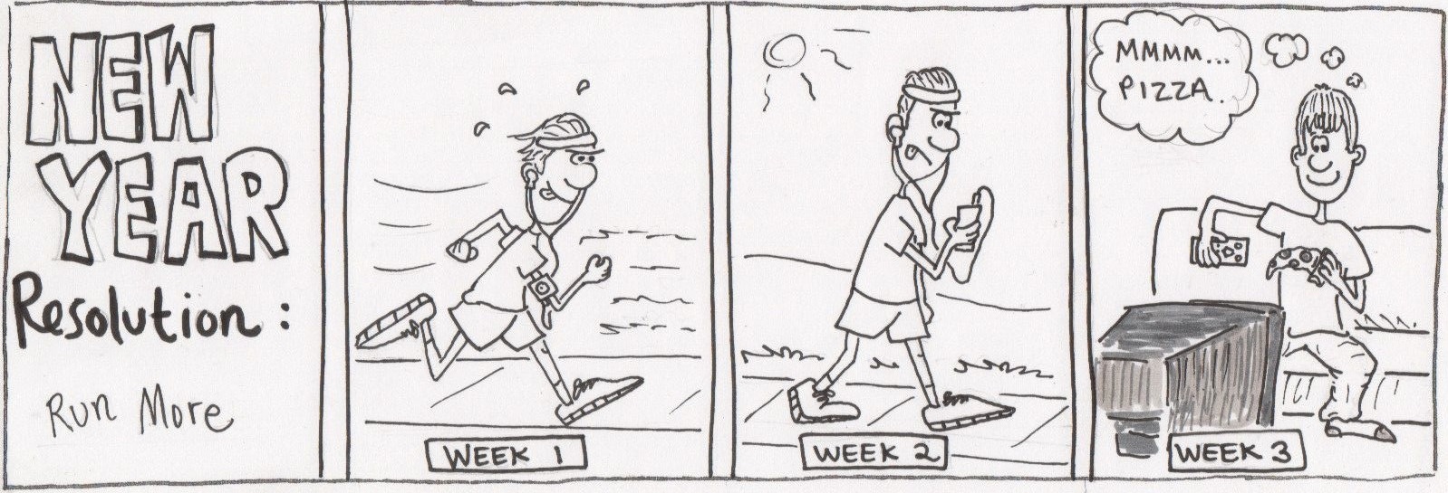 The Greener Side - Comics by Kyle Green: New Years Resolution