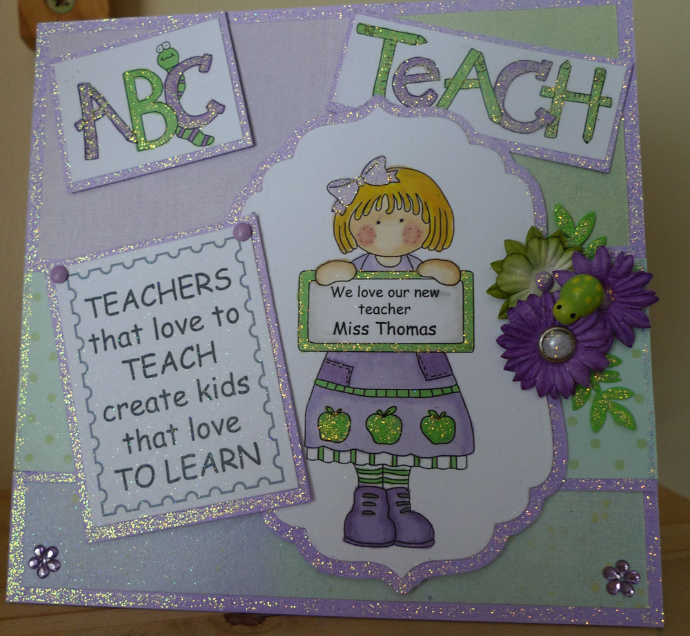 Suzie's Card Den: New Teacher Card